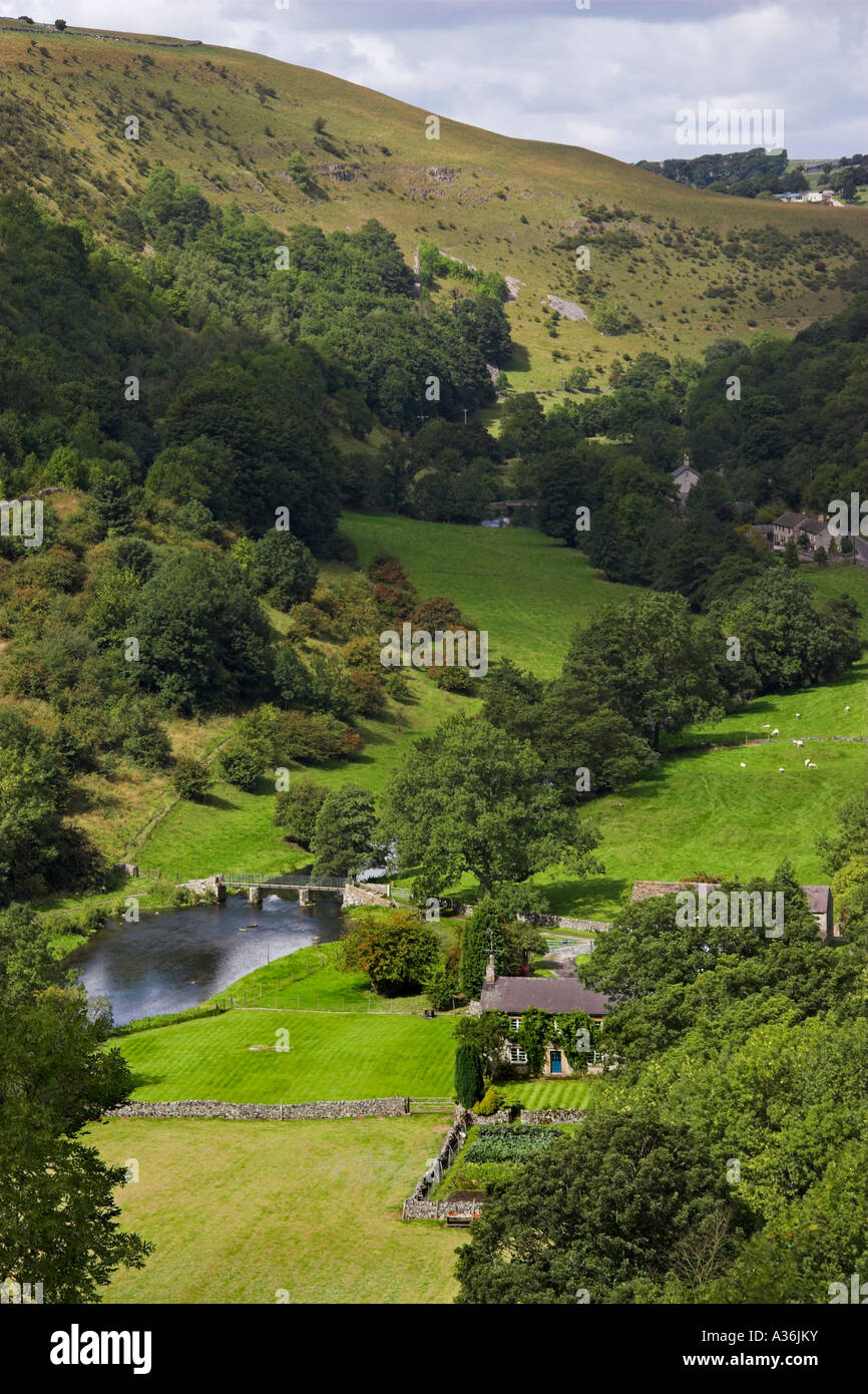 View to Upperdale and Cressbrook from Monsal Head, Monsal Dale, Peak ...