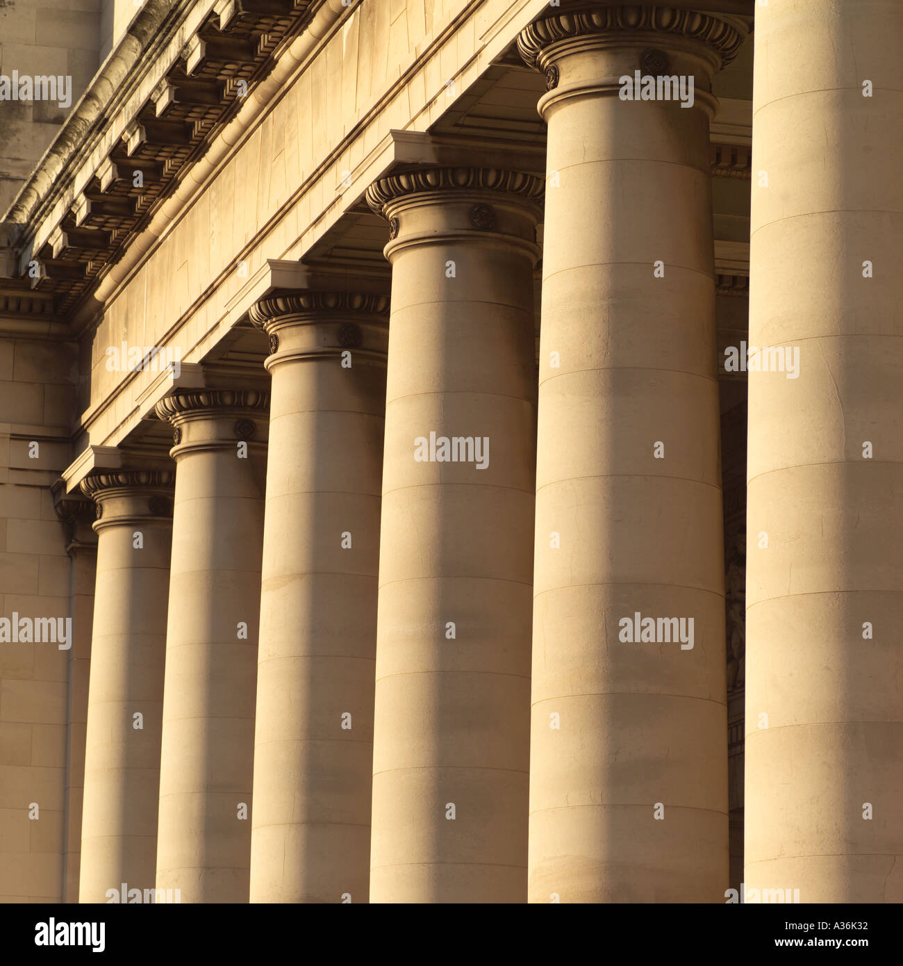 Stone columns of the capitol building Havana Cuba Stock Photo - Alamy