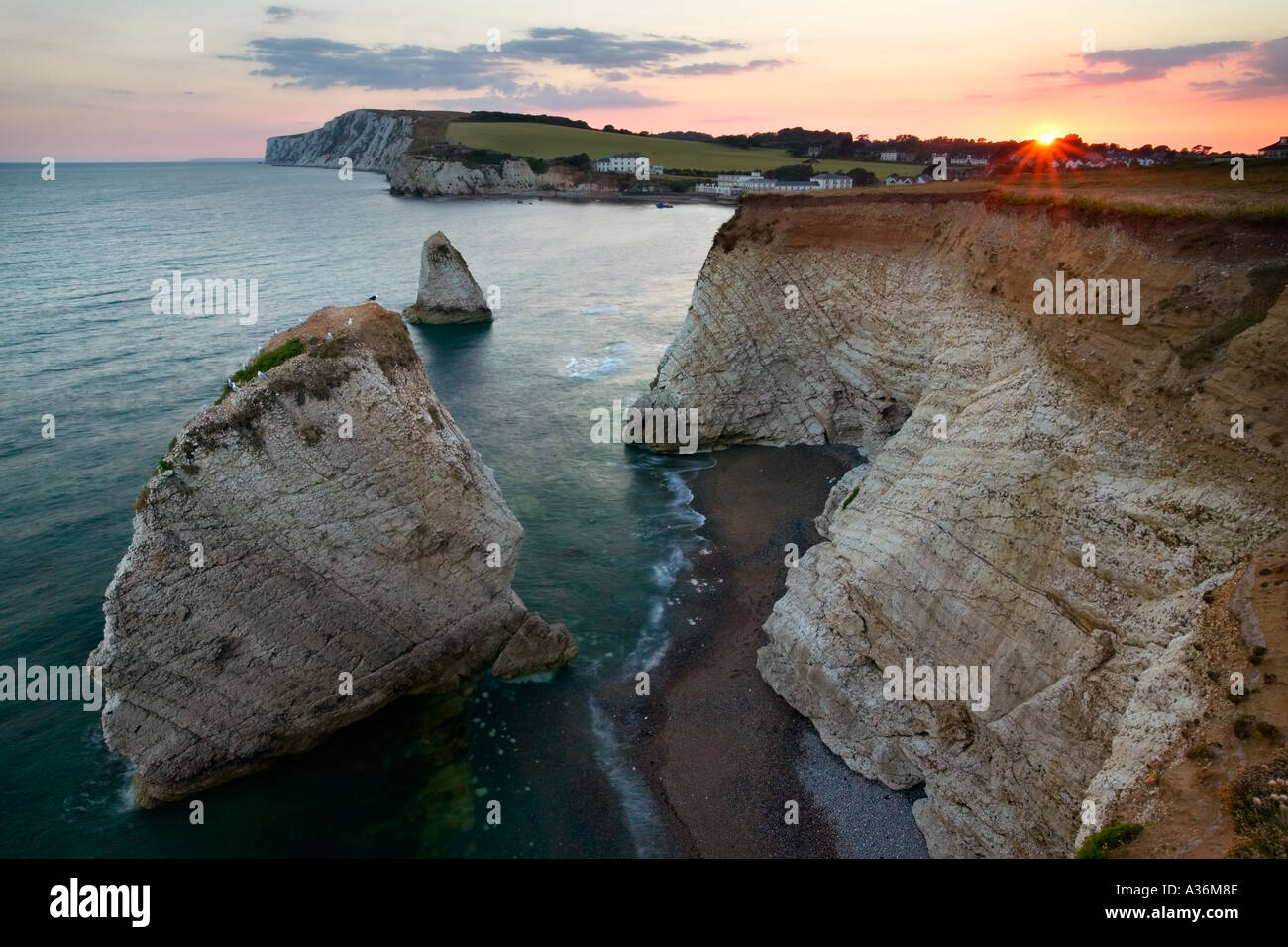 Freshwater Bay Isle of Wight Stock Photo - Alamy