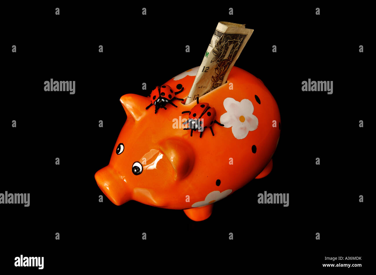 ladybug piggy bank Stock Photo - Alamy