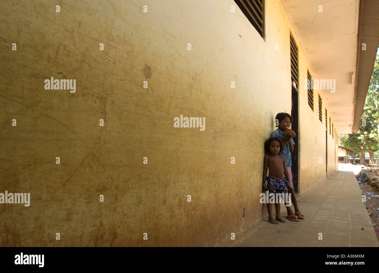 School scene in Maliana, East Timor Stock Photo - Alamy