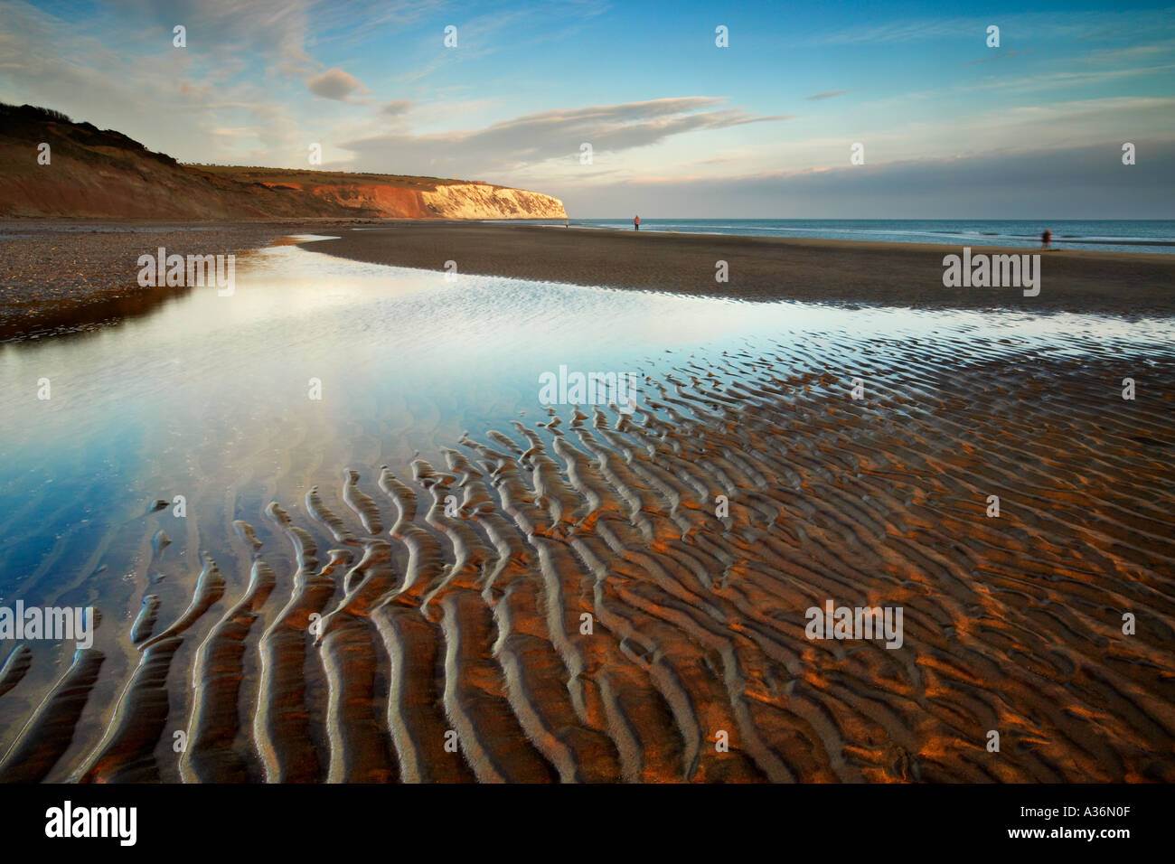 Culver Cliff Sandown Isle of Wight Stock Photo - Alamy