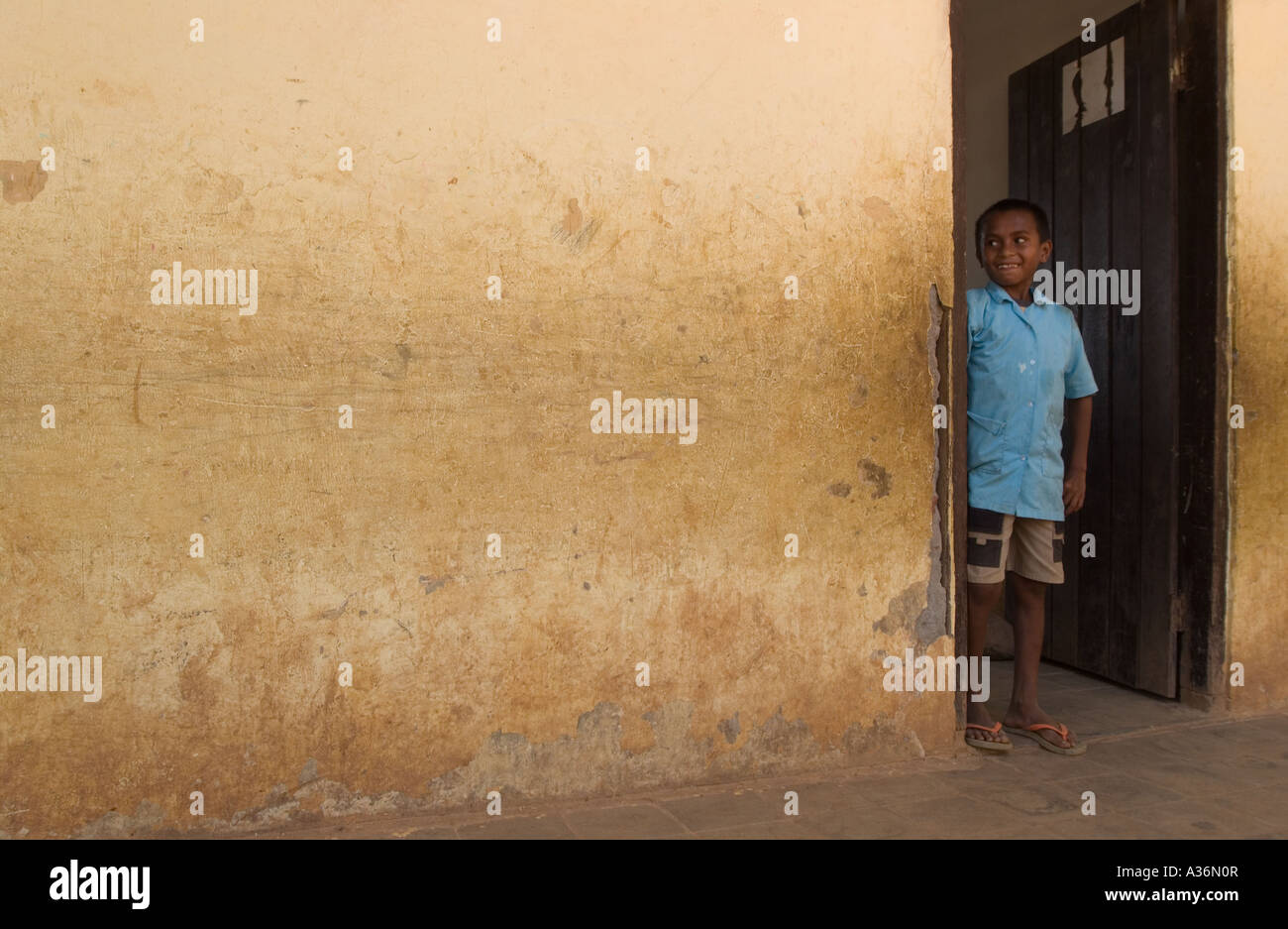 School scene in Maliana, East Timor Stock Photo - Alamy