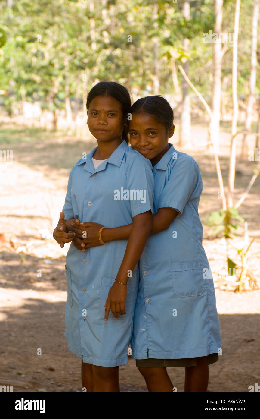 School girls in Maliana, East Timor Stock Photo - Alamy