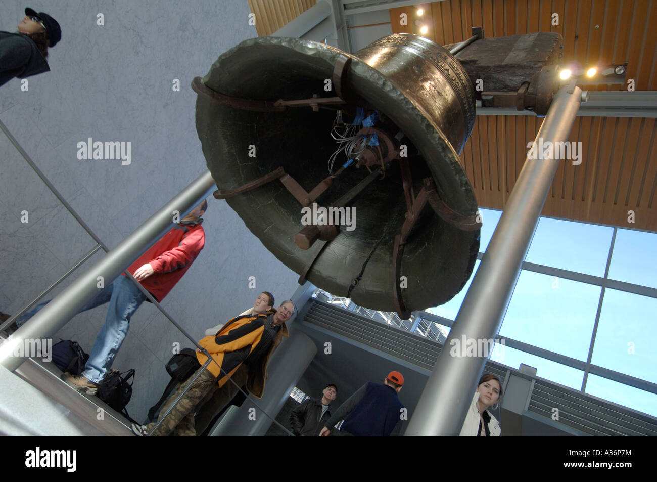The liberty bell with it s famous crack a symbol of USA freedom from ...
