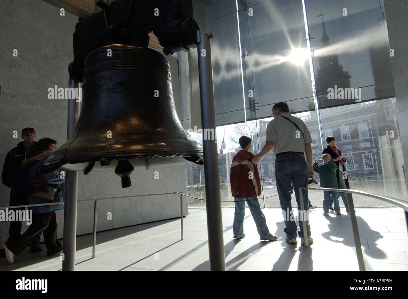 The liberty bell with it s famous crack a symbol of USA freedom from ...