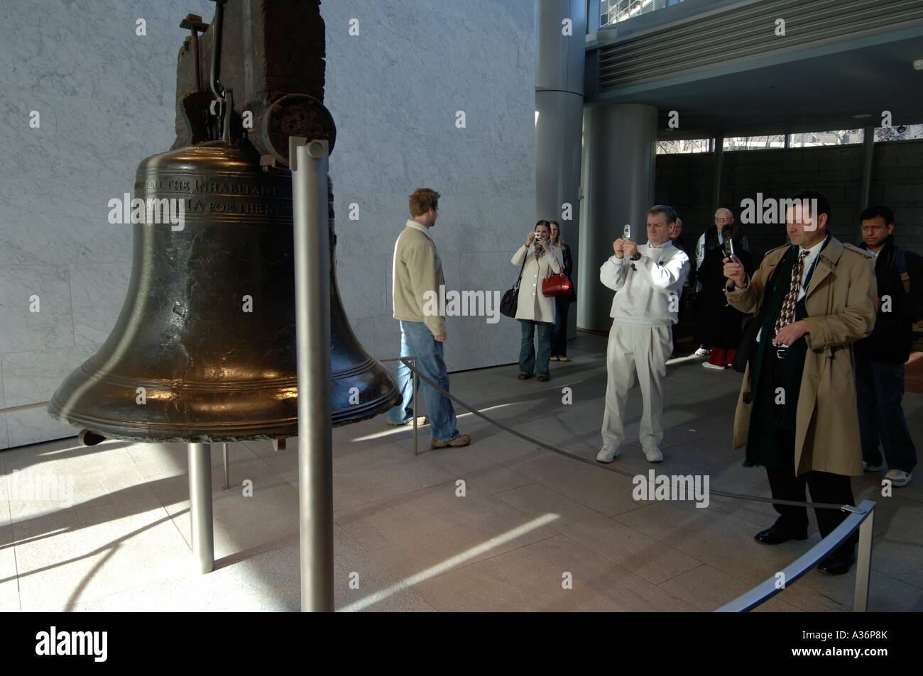 The liberty bell with it s famous crack a symbol of USA freedom from ...