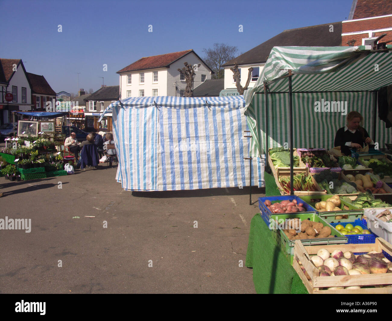 Framlingham market square Suffolk England Stock Photo - Alamy