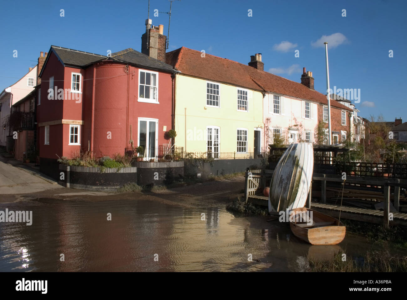 Water Front Cottages Stock Photo - Alamy
