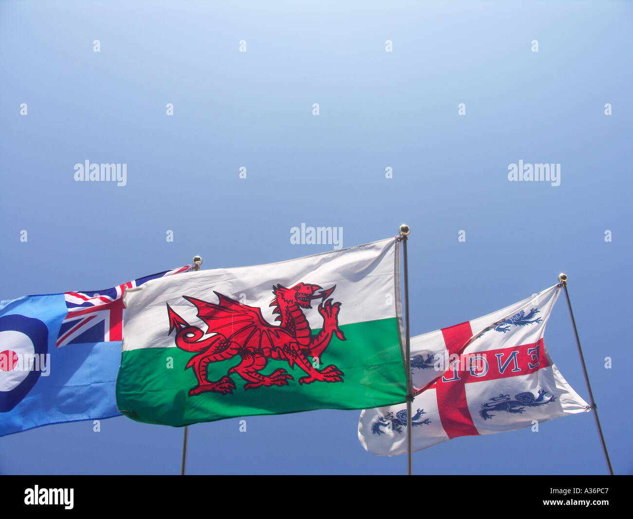 English and welsh flags hi-res stock photography and images - Alamy