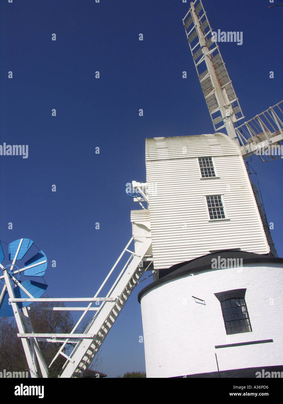 Saxtead windmill Suffolk England Stock Photo - Alamy