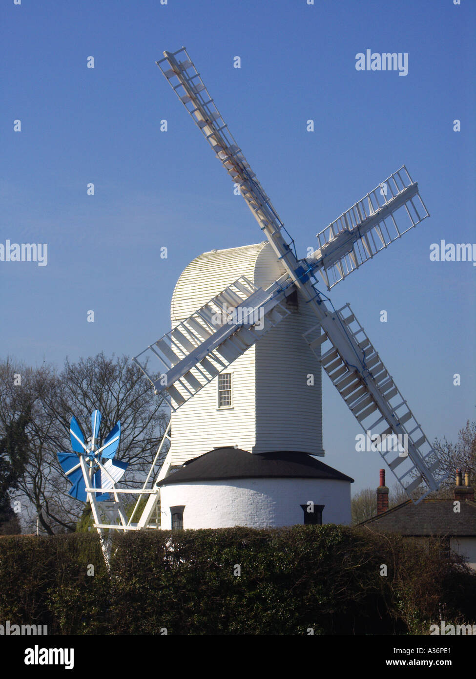 Saxtead windmill Suffolk England Stock Photo - Alamy