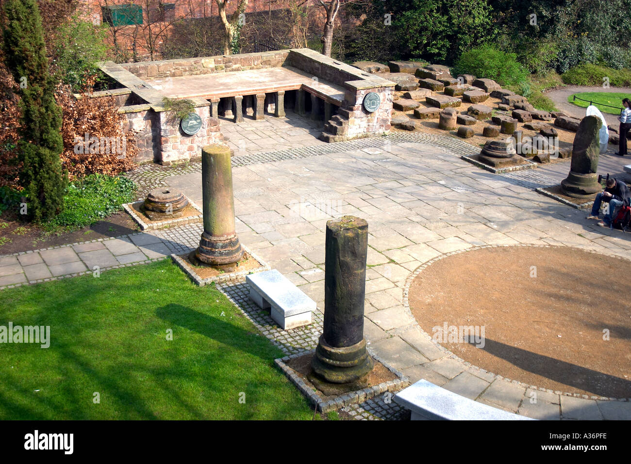Roman History Chester England United Kingdom Stock Photo - Alamy