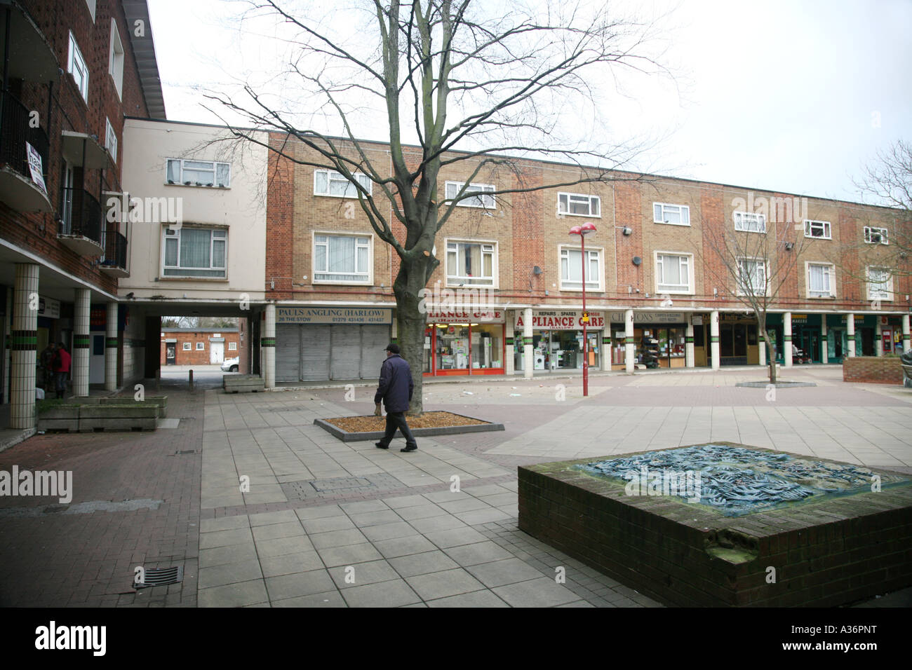 The stow shopping center in central Harlow, Hertfordshire and Essex ...