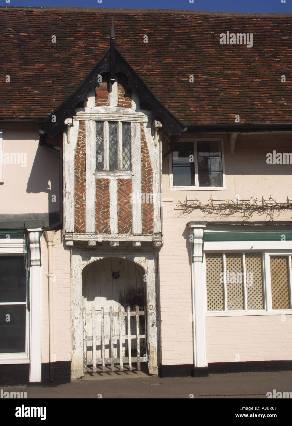 Tudor building deatil Debenham Suffolk England Stock Photo - Alamy