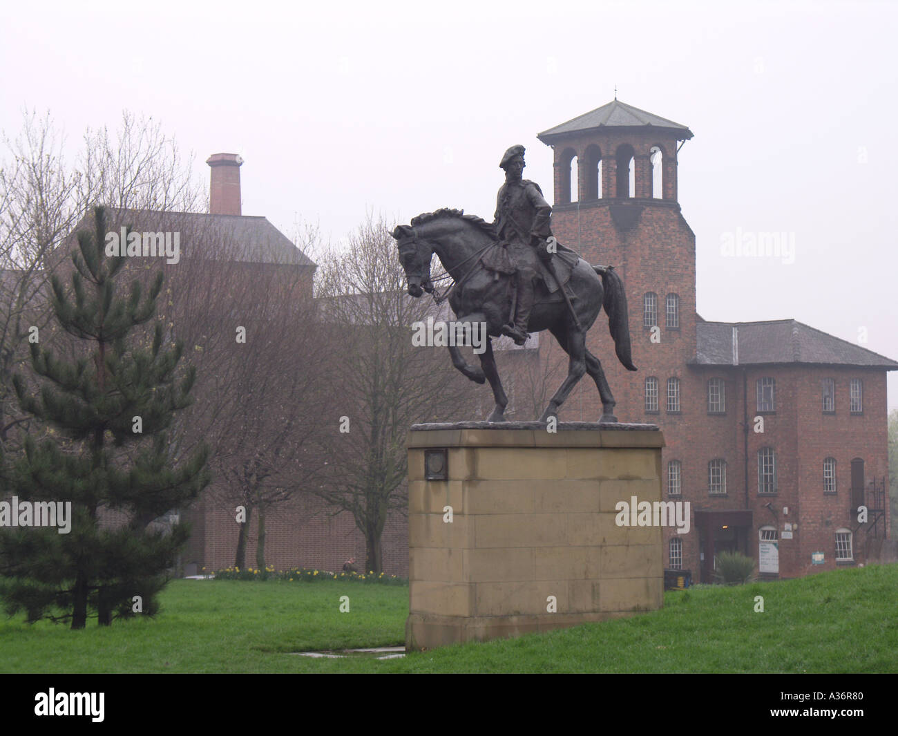 Bonnie prince Charlie statue derby England Stock Photo - Alamy