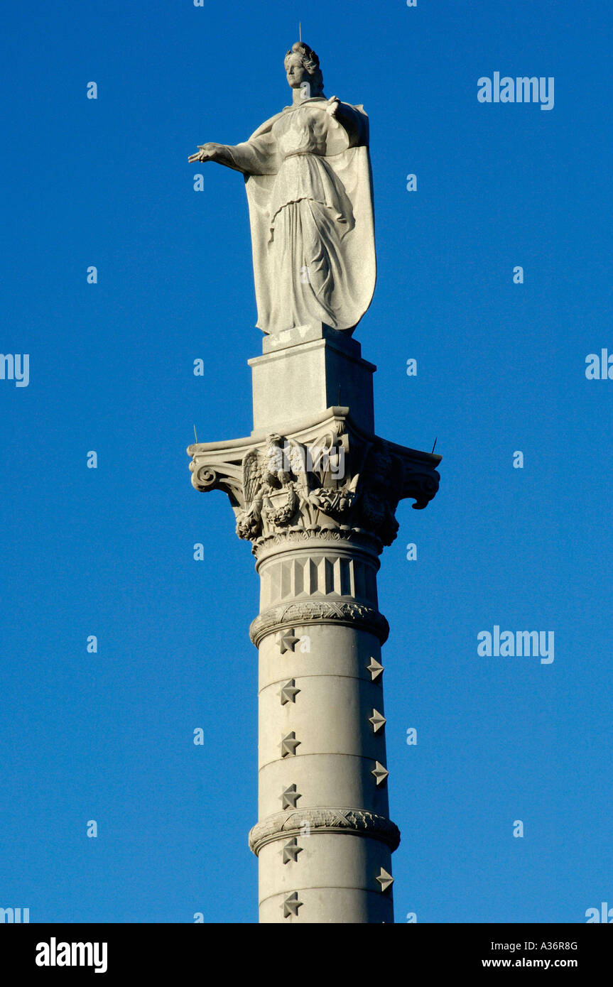 Victory monument at Yorktown battlefield Virginia. Digital photograph ...