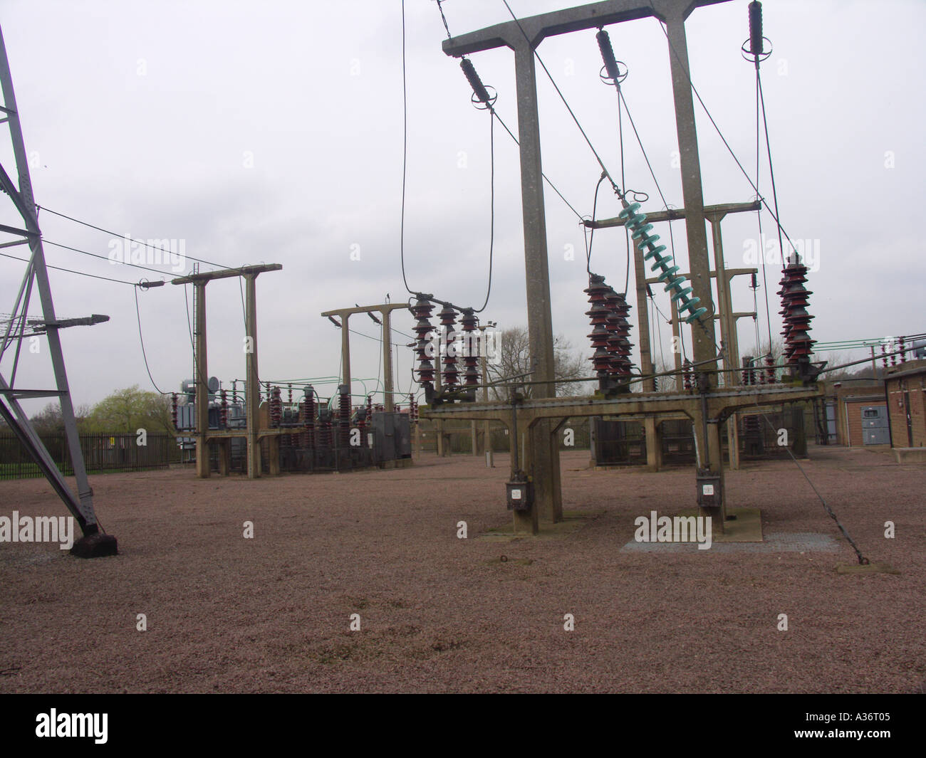 Electricity sub station Stock Photo - Alamy