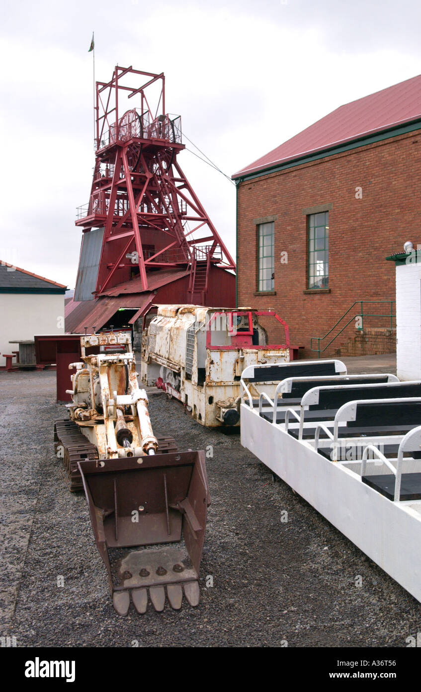 Surface view with pit head winding gear at the Big Pit National Coal ...