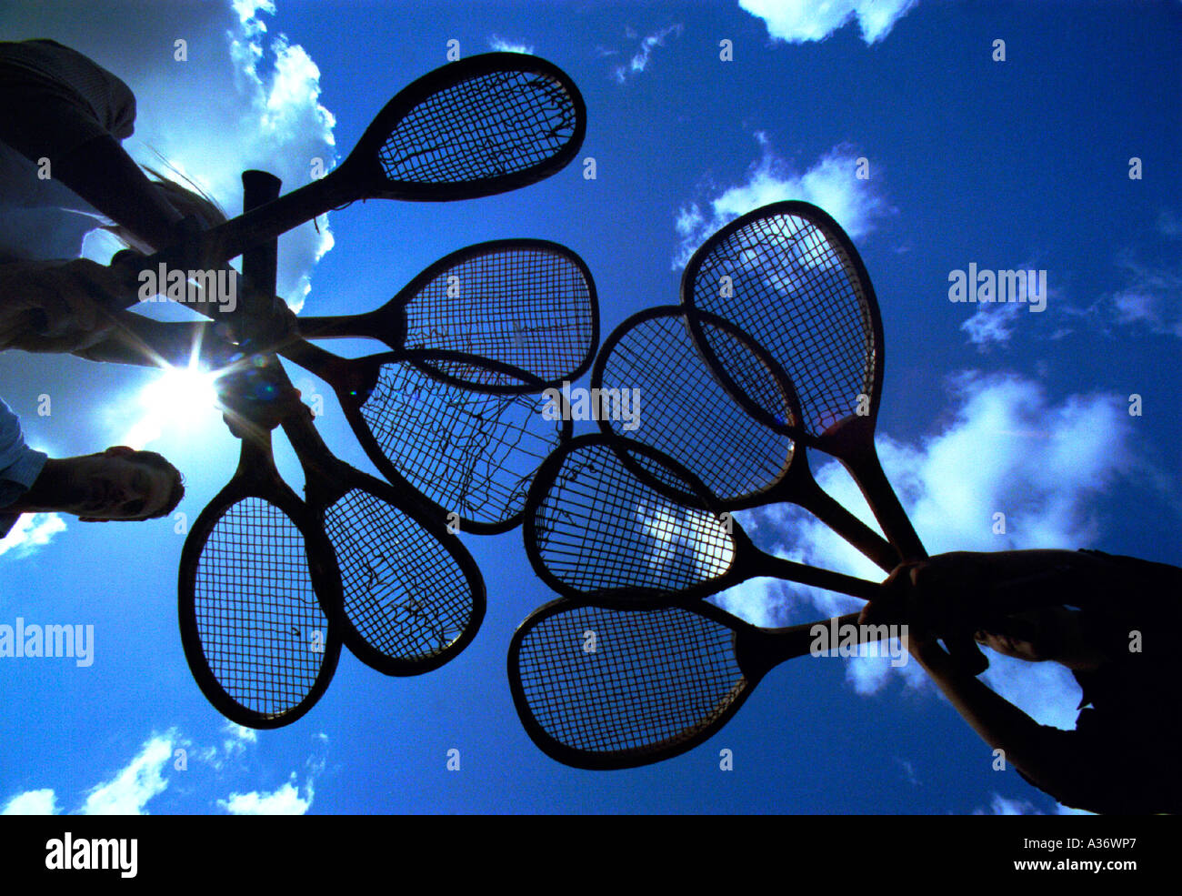 Vintage tennis racquets hi-res stock photography and images - Alamy