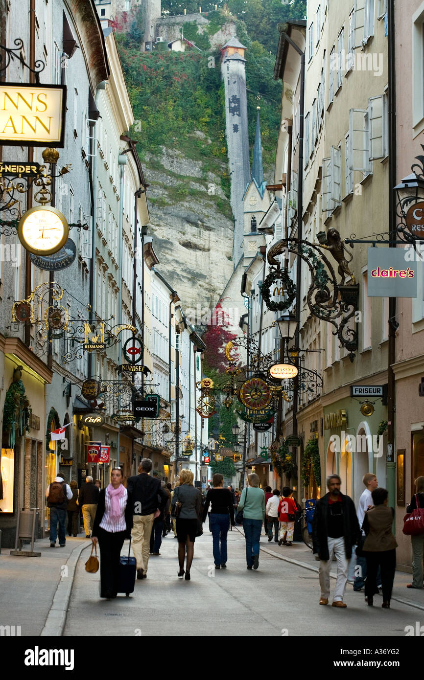 Getreidegasse Salzburg Austria Stock Photo - Alamy