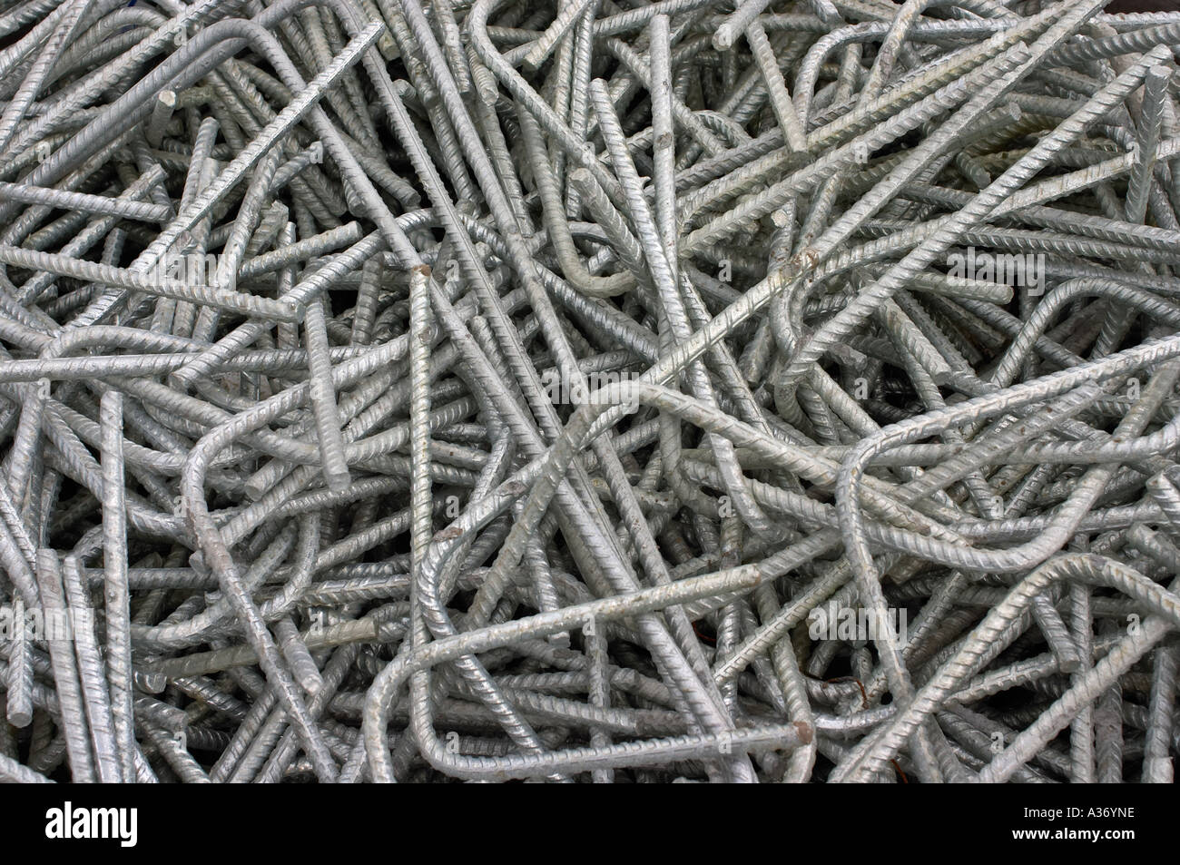 Silver-coated industrial metal parts Stock Photo - Alamy