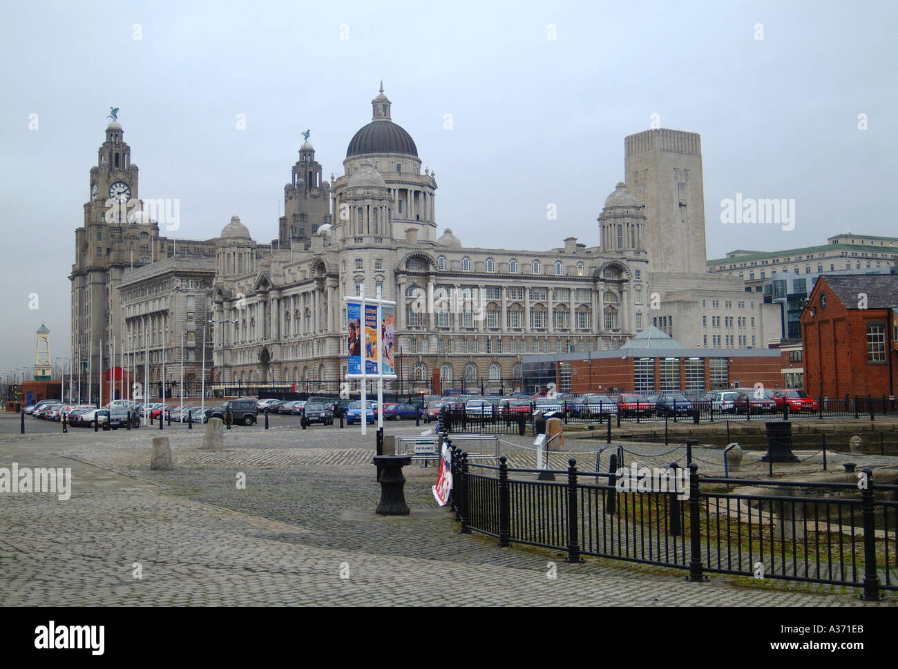 The Waterfront Buildings Liverpool Stock Photo - Alamy