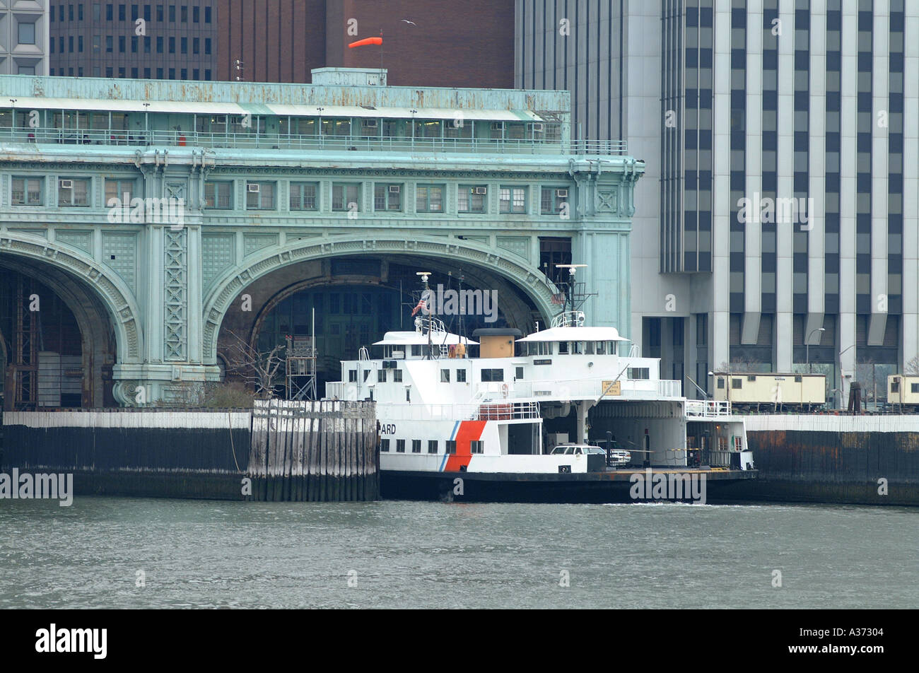 Coastguard Ferry Terminal Lower Manhattan New York Stock Photo - Alamy