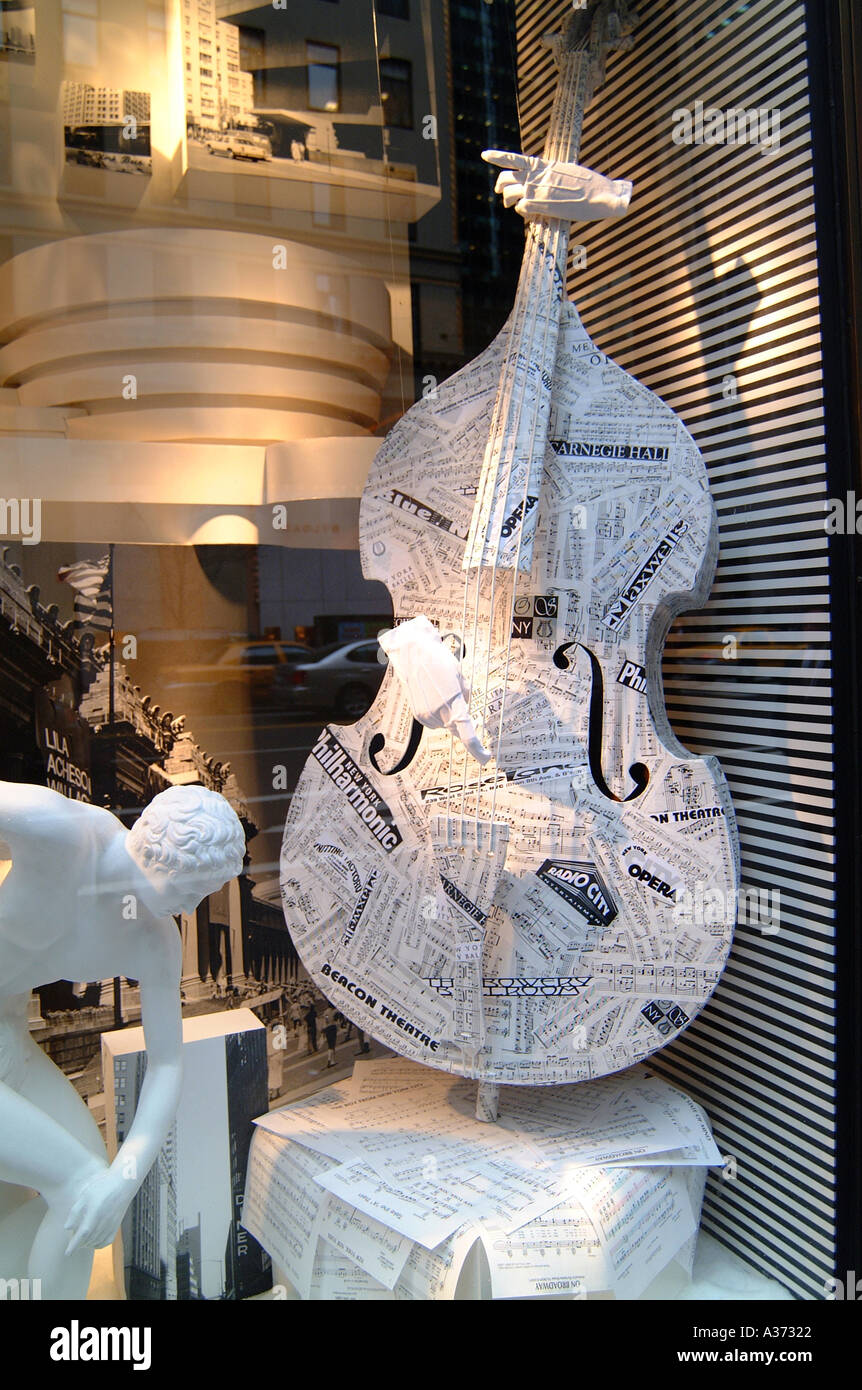 Musical Window in Manhattan New York Stock Photo - Alamy