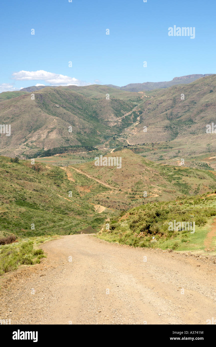 Gravel road in lesotho hi-res stock photography and images - Alamy