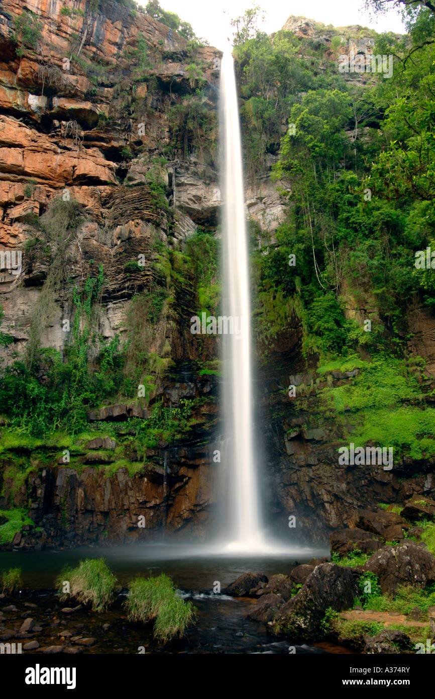 The 68 metre high Lone Creek Falls in South Africa's Mpumalanga ...