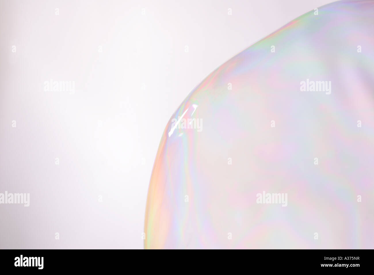 Translucent bubble with rainbow colors Stock Photo - Alamy