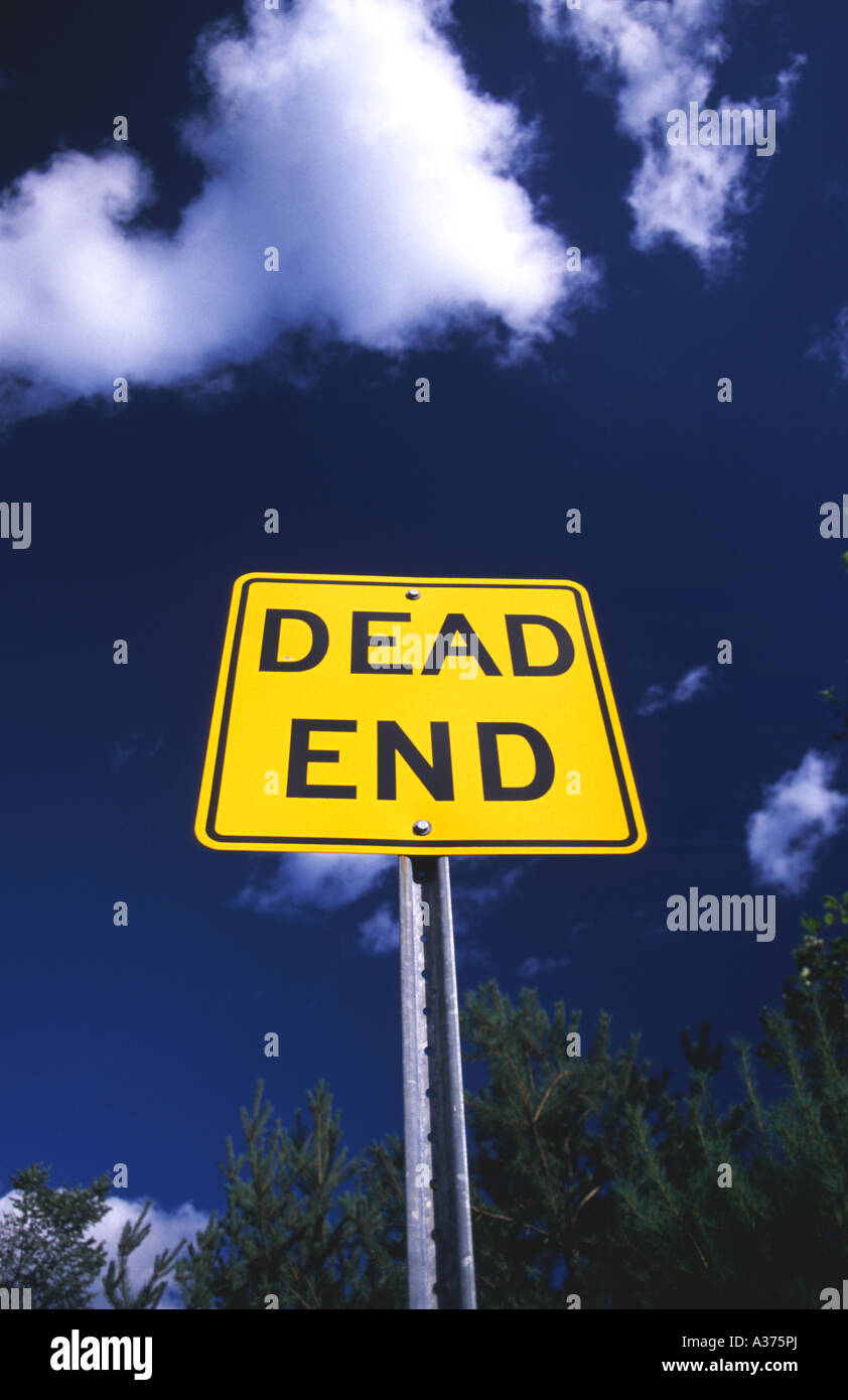 Dead End Sign Ontario Canada Stock Photo - Alamy