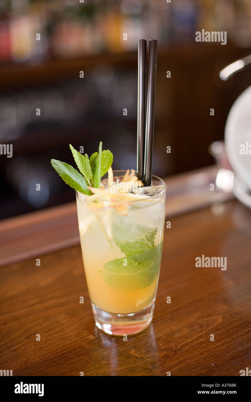 ginger virgin mojito Stock Photo - Alamy