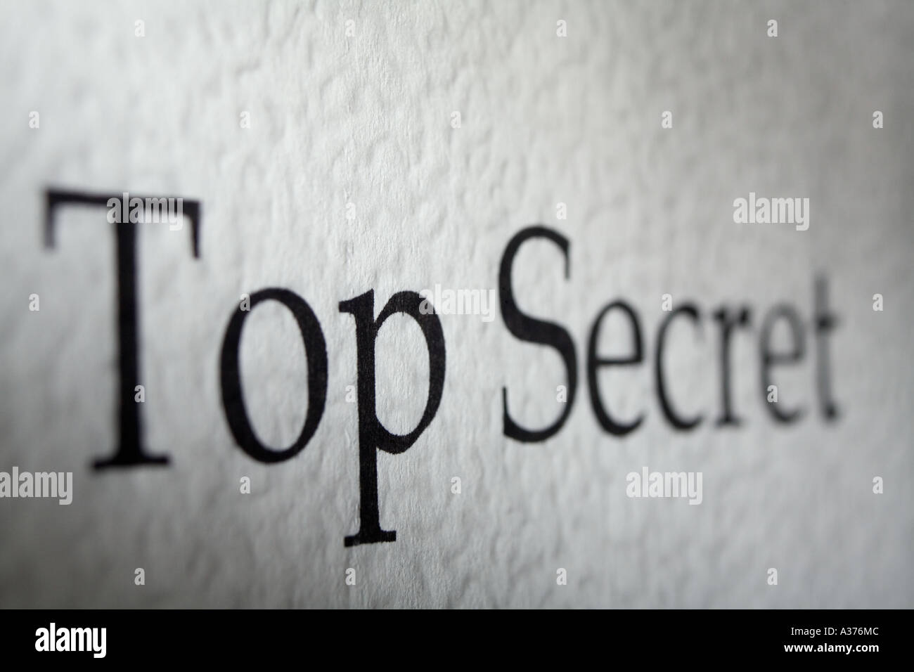 the word top secret printed on to texture paper Stock Photo - Alamy