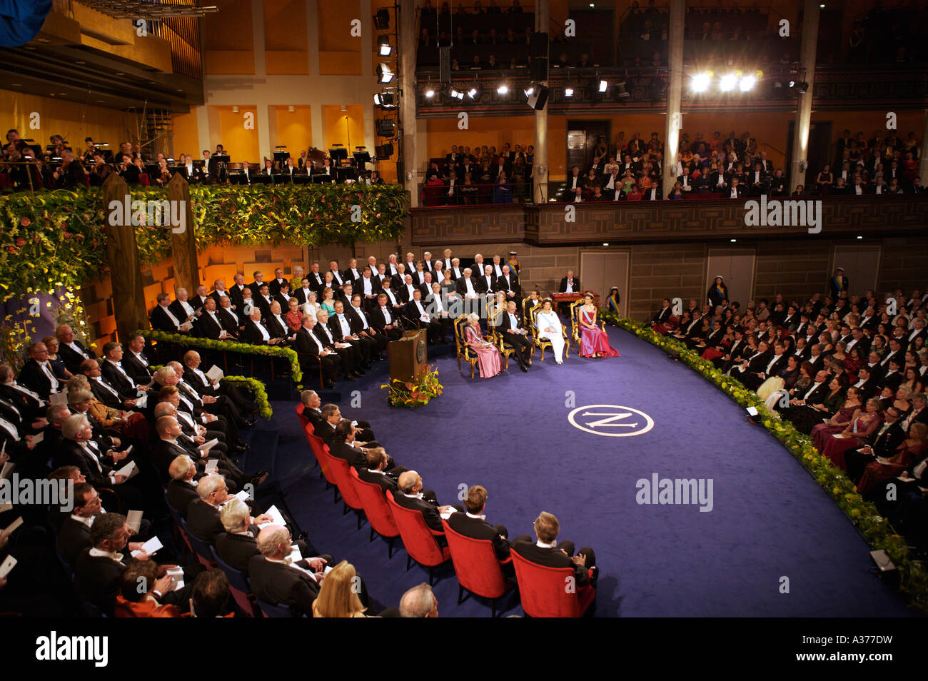 THE SWEDISH ROYAL FAMILY ATTEND THE NOBEL PRIZE AWARD CEREMONY AT ...