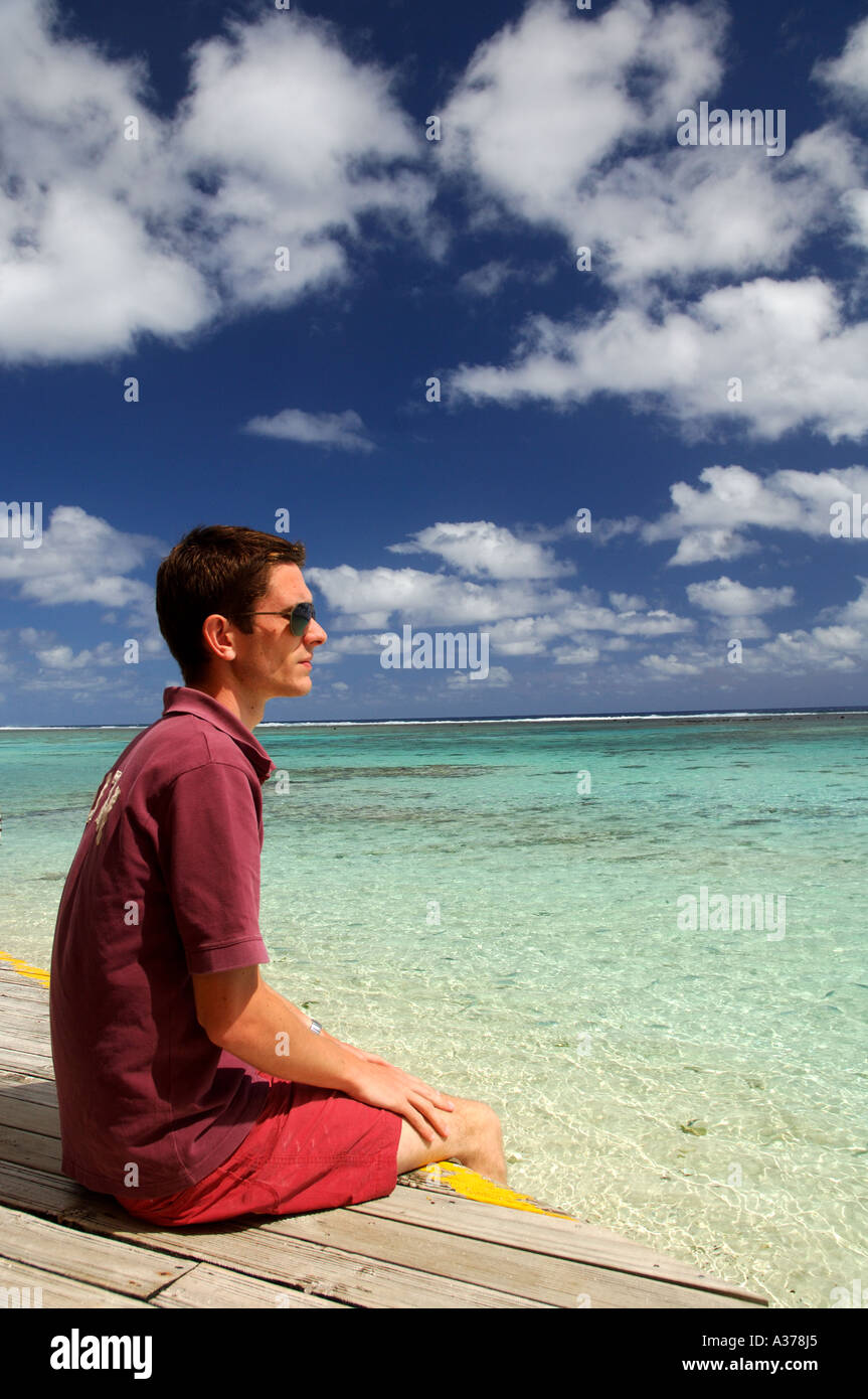 Rarotonga fringing reef in the Cook Islands Stock Photo - Alamy