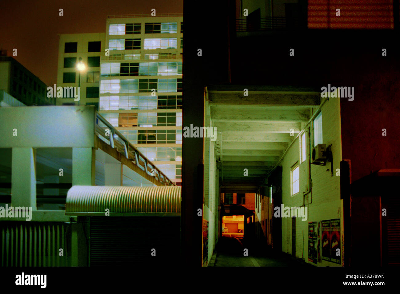 Snapshot of a city at night Stock Photo - Alamy