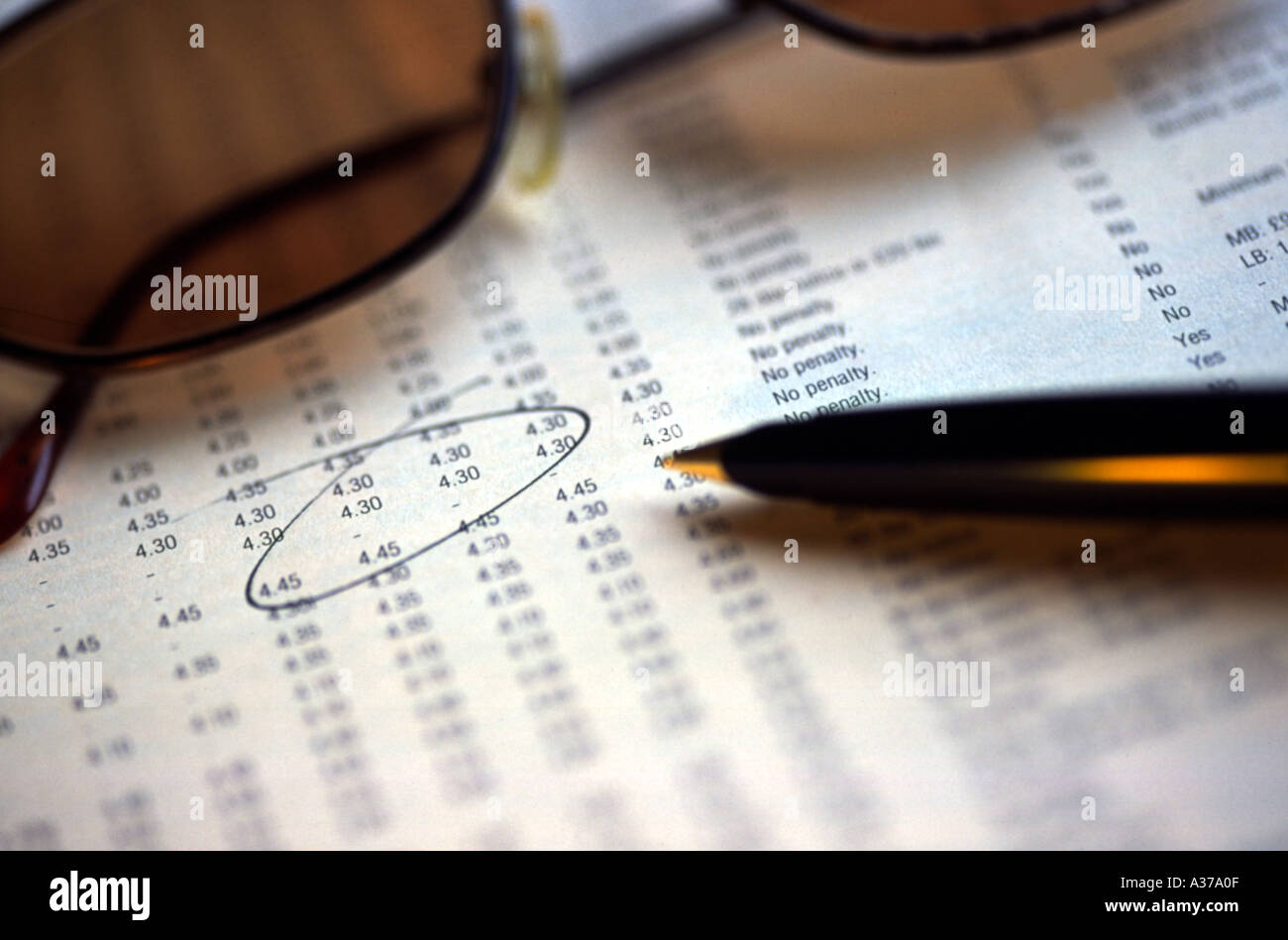 Bank statement items hi-res stock photography and images - Alamy