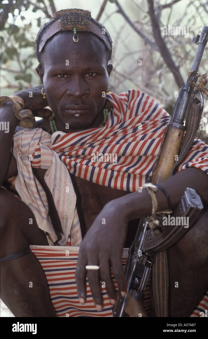 A Turkana man and his AK 47 With the proliferation of war in the region ...