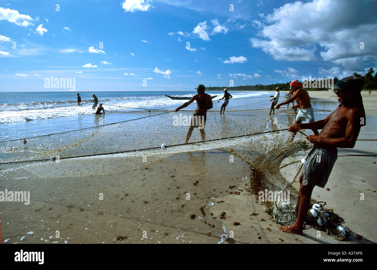 Fishermen Boipeba island Brazil Stock Photo - Alamy