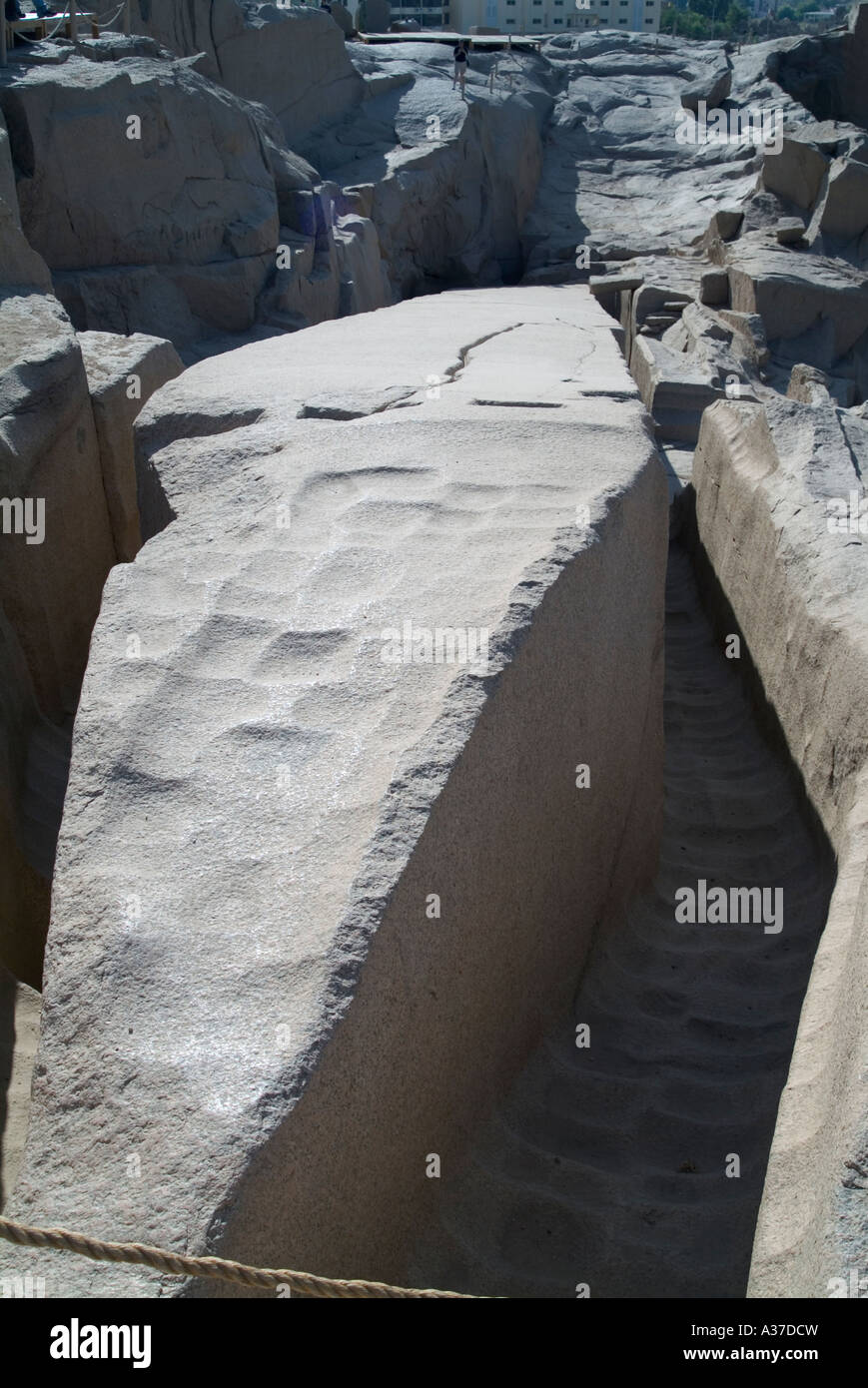 Unfinished Obelisk near granite quarries Aswan Egypt North Africa Stock ...
