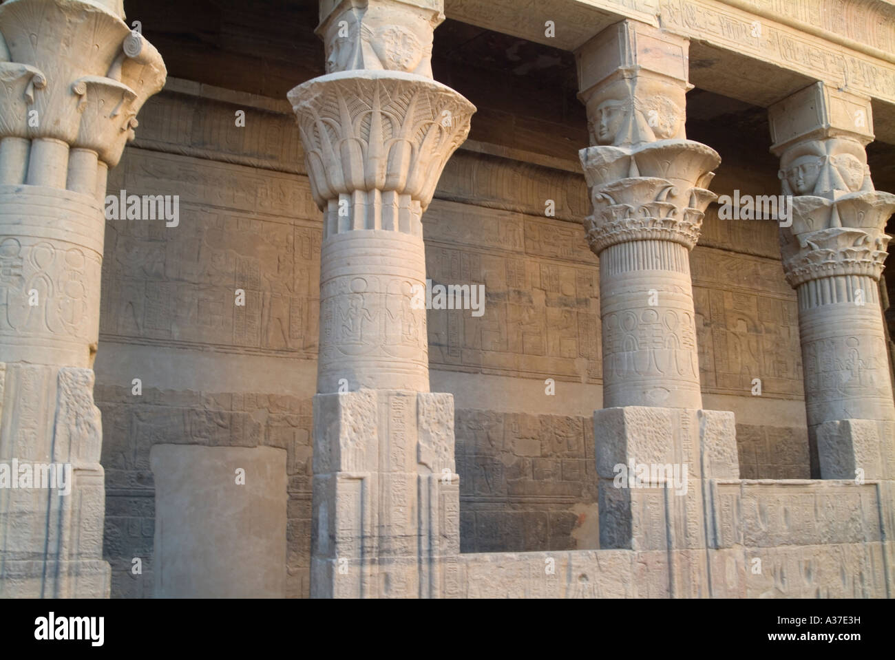 Philae Temple of goddess Isis Pearl of the Nile sanctuary Greek and ...
