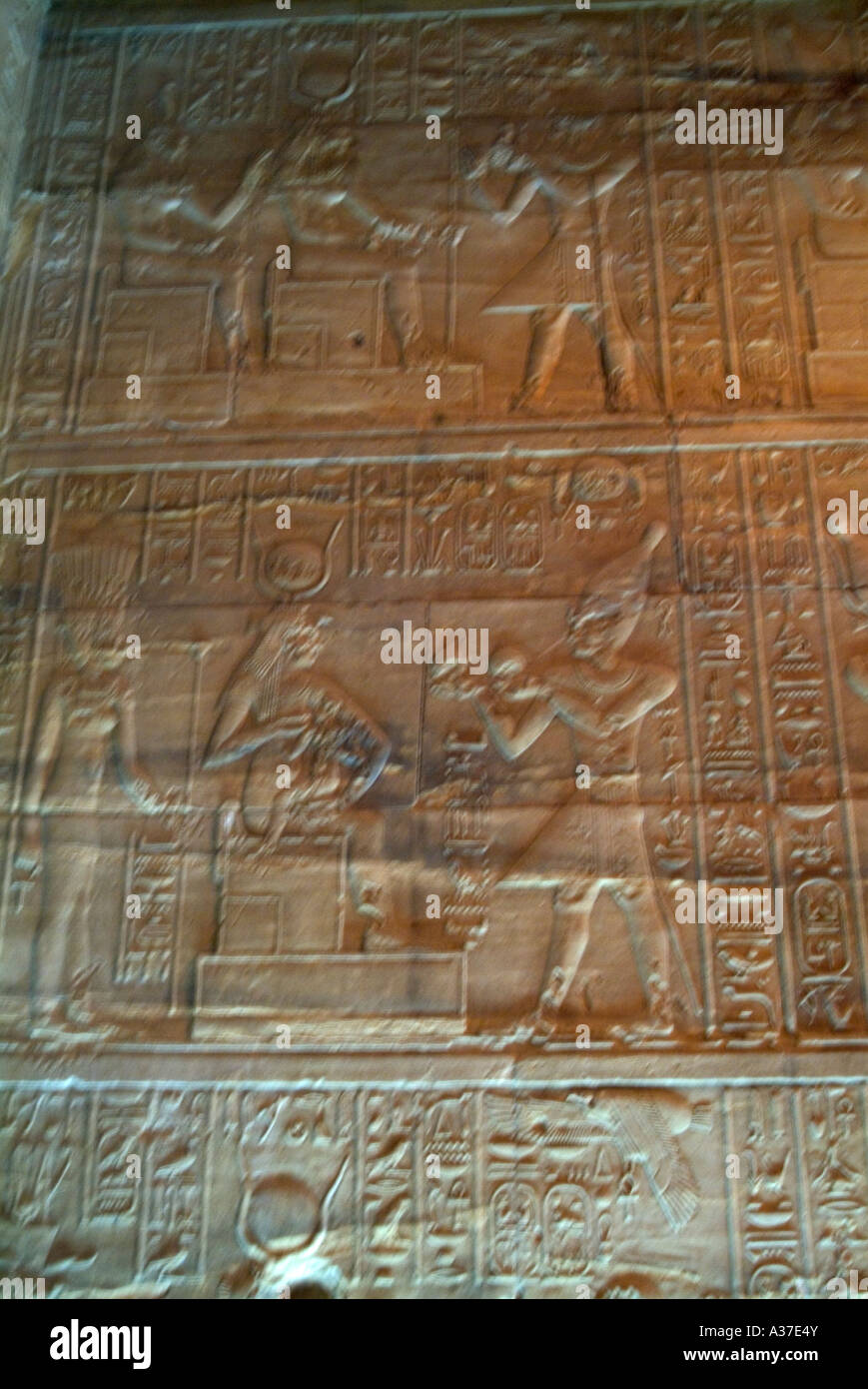 Philae Temple of goddess Isis wall decorations Pearl of the Nile ...