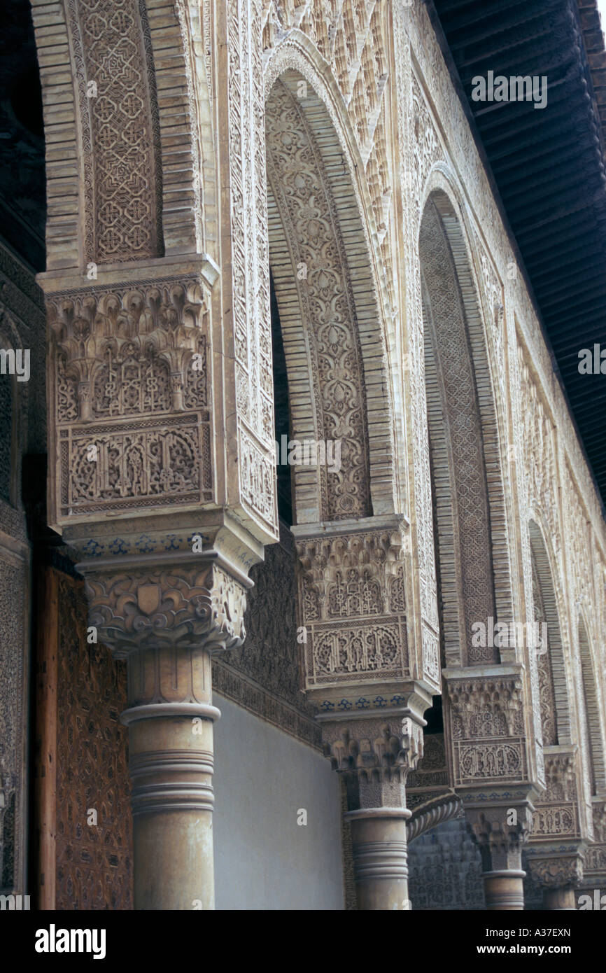 Moorish Columns, Alhambra Stock Photo - Alamy