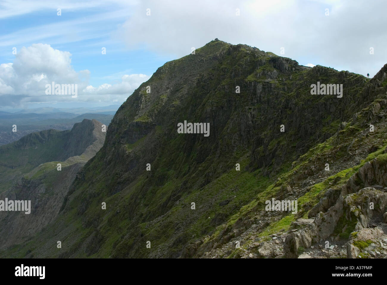 Summit of Snowdon, North Wales Stock Photo - Alamy