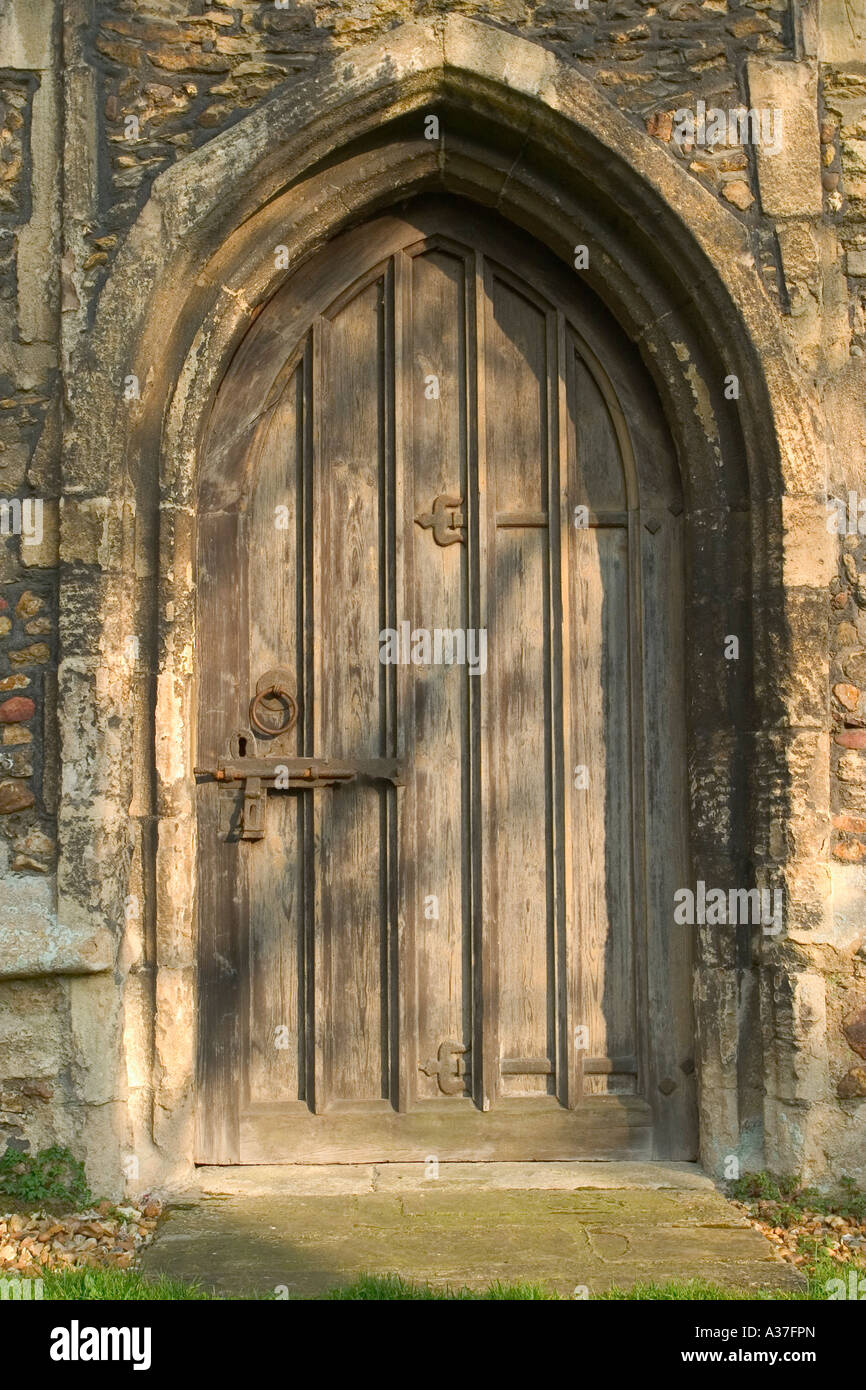 An old door of an English Parish church Stock Photo - Alamy