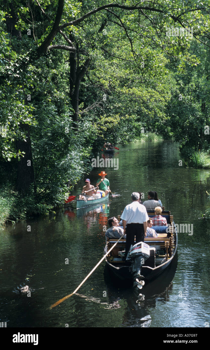 Europa Europe Germany Deutschland Brandenburg Spreewald Luebben Rowing ...