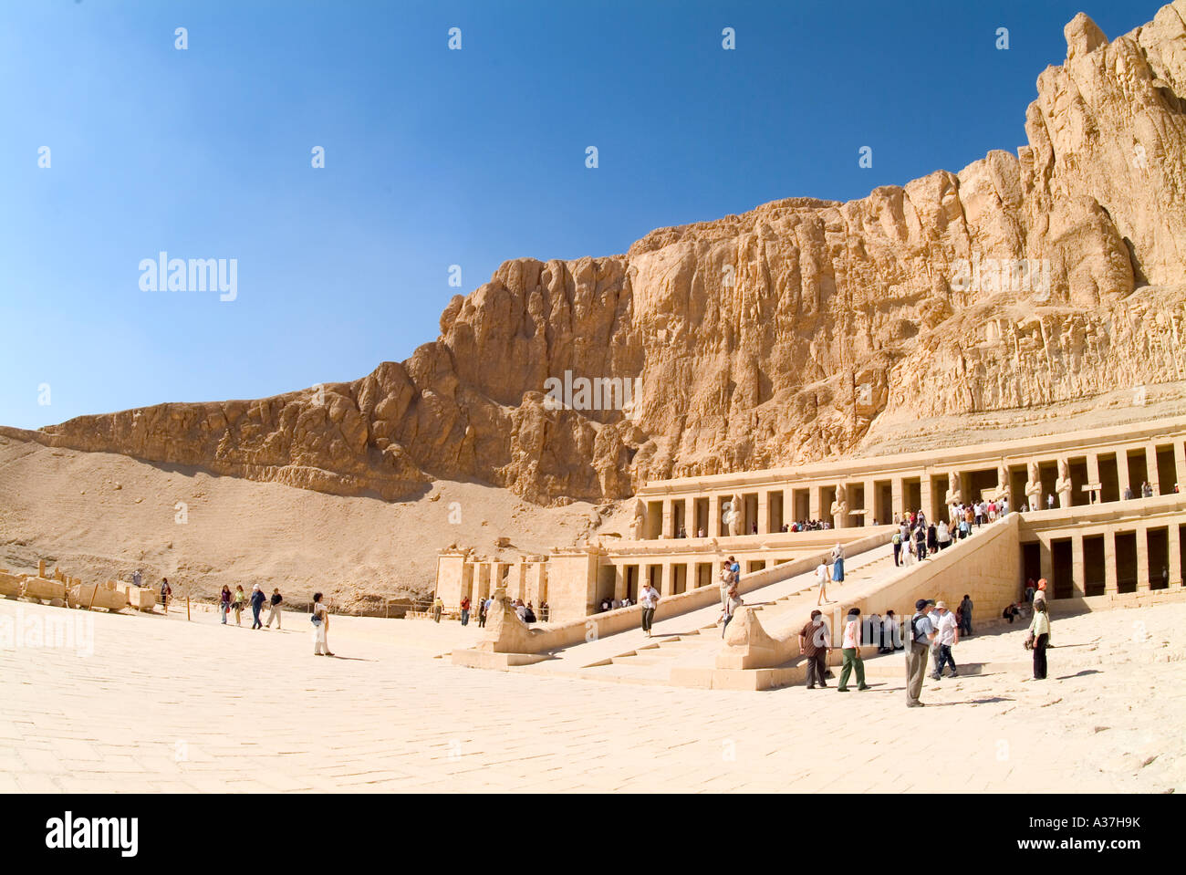 Temple of Queen Hatshepsut Deir El Bahari terraces columns mountains ...