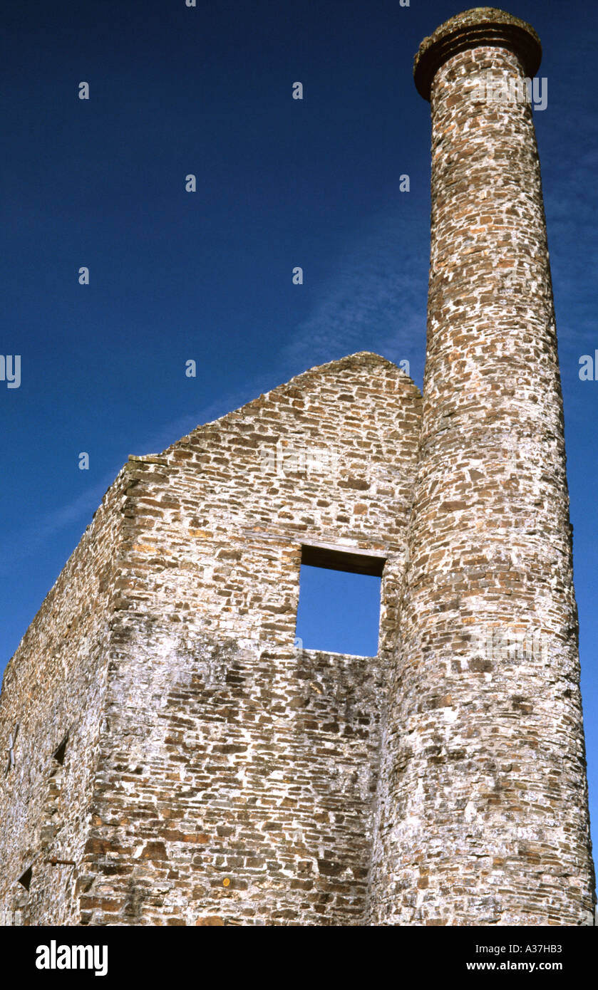 Ruins tin mines devonshire england wheal jane mine historic landscape ...